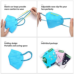 KN95 Face Mask 30PCS, Approved Individually Wrapped 5-Layers Face Mask for Adults Men Women, Colplay Comfortable Breathable Mascarillas KN95 Anti Dust Pollen, Efficiency Over 98.1%, 6-Color Pack