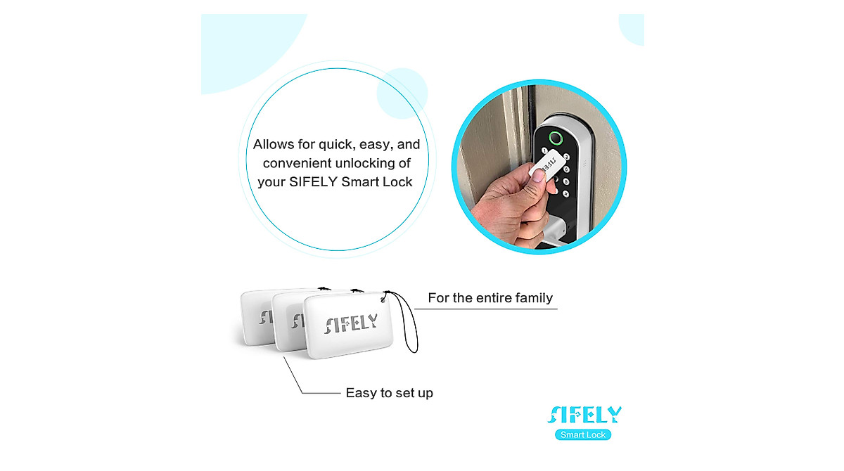 Sifely Smart Lock Keyless Entry - Biometric Convenience