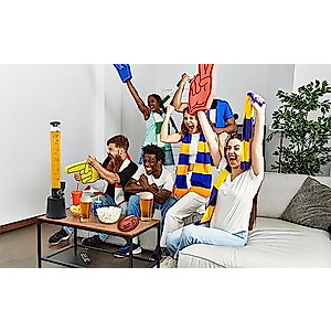 Spotted Armadillo 3L / 101 oz. Beer Dispenser with Ice Tube and B Pong Party Gift Set | Cold Drink Tower | Beverage Tap for Parties and Gameday | Holiday Gifts (1 Set)