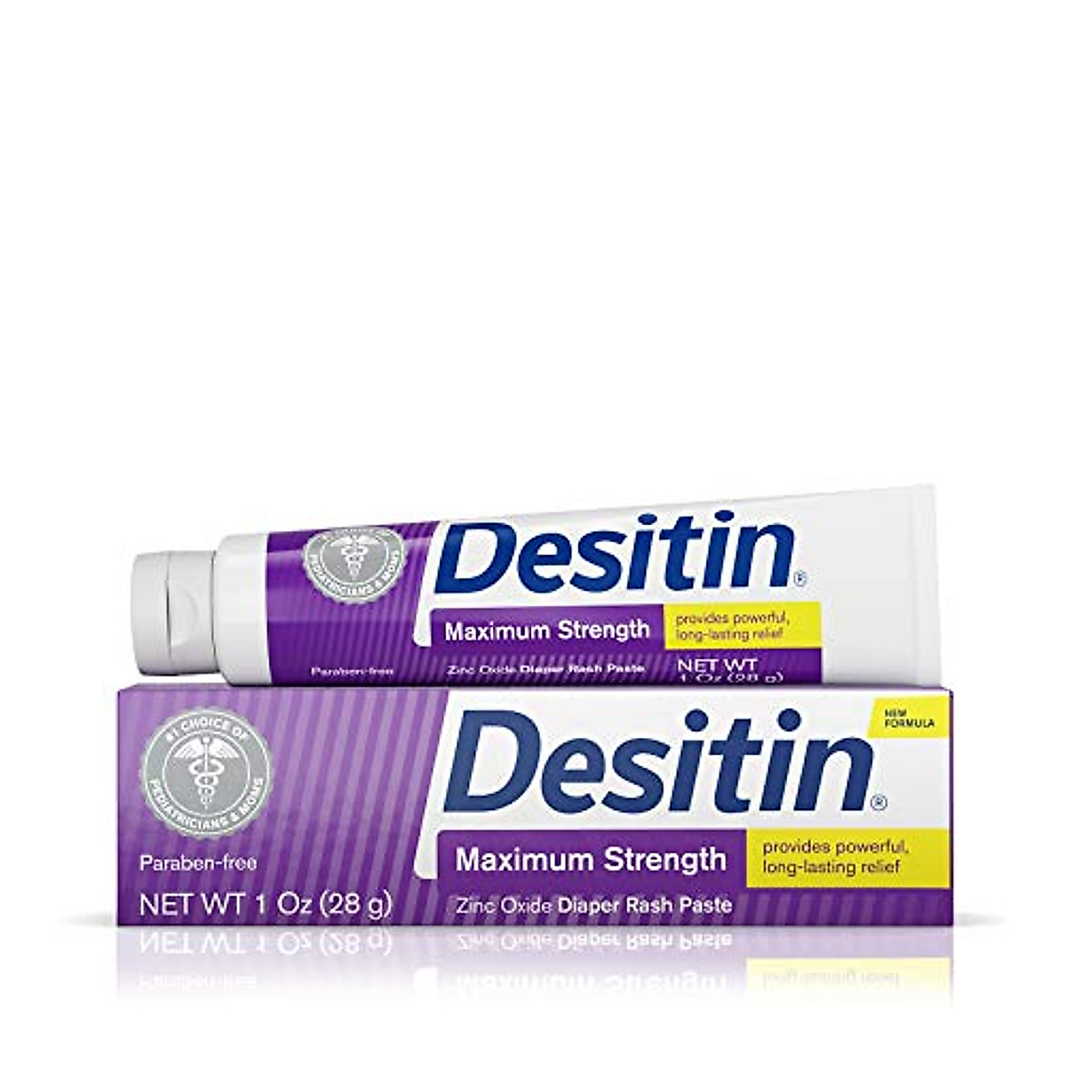 Desitin Maximum Strength Baby Diaper Rash Cream with 40% Zinc Oxide, Travel Size, 1 oz (Pack of 6)