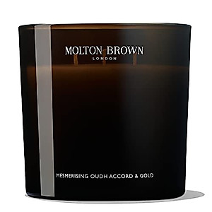 Molton Brown Mesmerising Oudh Accord & Gold Luxury Scented Candle (Triple Wick), 21.16 oz.
