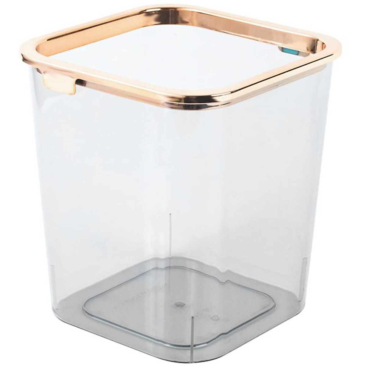 ULTECHNOVO Transparent Trash Can Office Waste Basket Desk Garbage Can Office Trash Can Waste Container Waste Paper Basket Plastic Wastebasket Bathroom Trash Can Dorm Trash Can Trash Bin