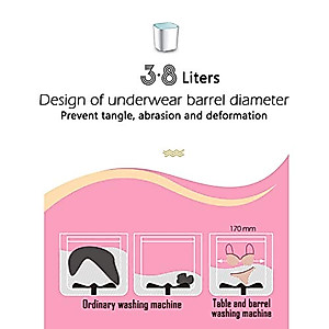 ZJFFJZ 2020 New Mini USB Portable Washing Machine, Folding Fully automatic Laundry Machine, Turbine Washer, Low Noise,Low Washing Machine for Dorms, outdoor,Apartments,Business Trips (Bule)