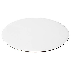 [25pcs] 12" White Cakeboard Round,Disposable Cake Circle Base Boards Cake Plate Platter 12 inch,Pack of 25