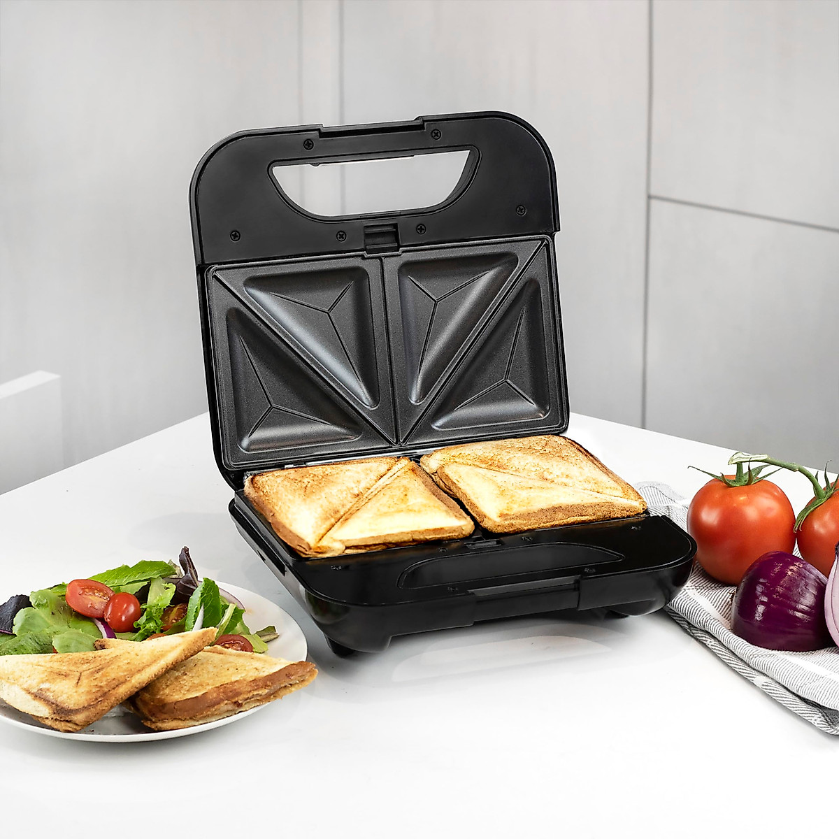 Kalorik Multi-Purpose Waffle, Grill and Sandwich Maker, Stainless Steel (SM 47451 SS)