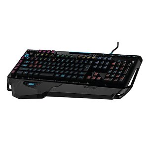 Logitech G910 Orion Spark RGB Illumination Mechanical Gaming Keyboard – 9 Programmable Buttons, Dedicated Media Controls with ARX Control App - Black (Renewed)