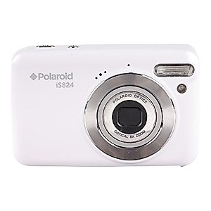 Polaroid iS824 Digital Camera (White) 16 MP 8X Optical Zoom