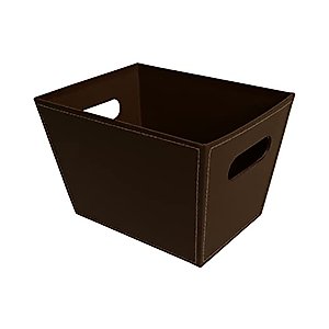 wald imports - Black Paperboard Decorative Container -Decorative Storage Containers - Storage Container - Tote Organizer for Decoration, Storage, and More