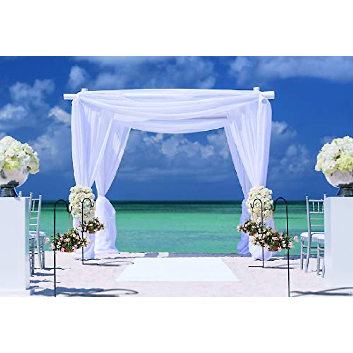 Ashman Shepherds Hook 10 Pack Black, 35 Inches Tall, Made of Premium Metal for Hanging Solar Light, Bird Feeders, Mason Jars, Garden Stake and Wedding Décor