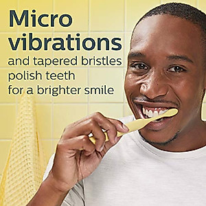 Philips One by Sonicare Battery Toothbrush, Mango, HY1100/02 + Philips One by Sonicare 2pk Brush Heads, Mango BH1022/02