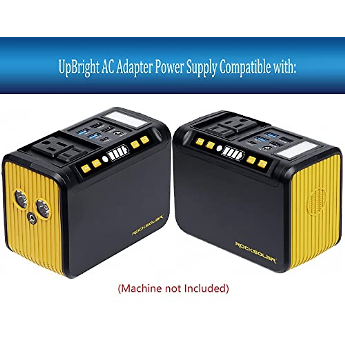 UpBright 15-25V AC/DC Adapter Compatible with Rocksolar Weekender RS81 80W Power Station 88Wh Lithium Battery Portable Solar Generator SAW30A-190-1500U 15V-25VDC 1.2A Max 19V 1.5A Power Supply Charger