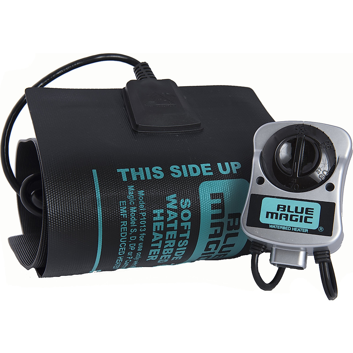 Blue Magic 120W Solid State Soft Side Waterbed Heater, Low Watt, Black