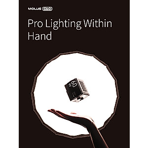ZHIYUN Molus G60, Bi-Color Video Light, 300g Portable 60W COB LED Continuous Output Lighting, CRI≥96, TLCI≥97, Bluetooth App Control, ZY Mount Ecosystem DC/PD Power Supply