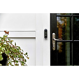 Arlo Essential Wired Video Doorbell - HD Video, 180° View, Night Vision, 2 Way Audio, DIY Installation (wiring required), Security Camera, Doorbell Camera, Home Security Cameras, White - AVD1001