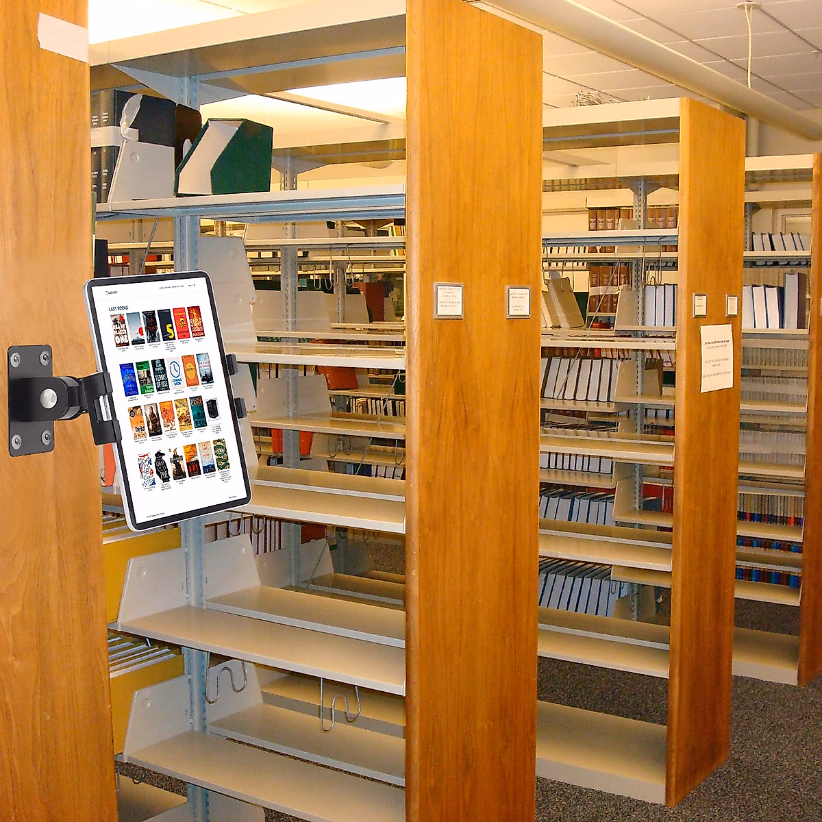 iTODOS Wall Mount Tablet Holder, Compatible with 7-12.9" iPad/Galaxy Tab S7/S8/S11/S10/iPhone/Cellphone, 360 Adjustable, Non-Slip Clip, Sturdy Aluminum Bracket, Easy Installation