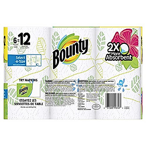 Bounty Select-A-Size Paper Towels Print, 6 ct