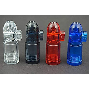 Tool Parts Acrylic Glass Snuff Bullet Rocket Snuff Sniffer Bottles