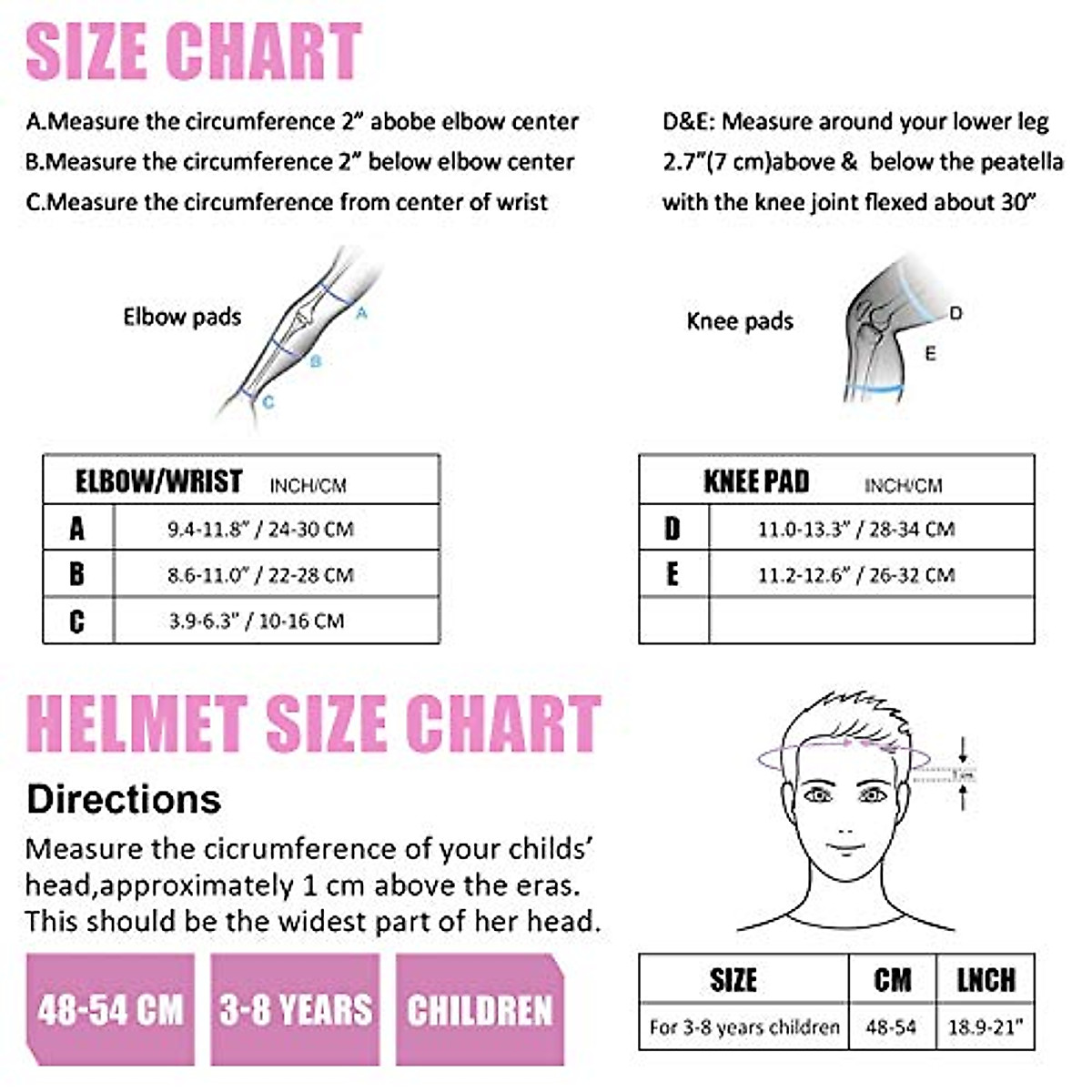 LANOVAGEAR Kids Helmet Knee Pads Ages 2-8, Adjustable Toddler Bike Helmet Knee Elbow Wrist Pads for Skating Scooter Roller Skates Cycling Bicycle