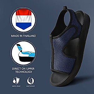 AEROTHOTIC Hiking Darin Women’s Summer Comfort Back Strap Sandals (Darin Navy, size 6)