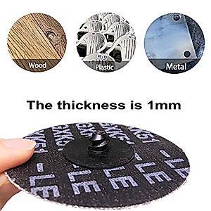 Saiper 35pcs 3 Inch 80 Grit Sanding Discs Roll Lock Aluminium Oxide Sanding and Grinding Discs for Surface Prep Strip Grind Polish Finish Burr Rust Paint Removal