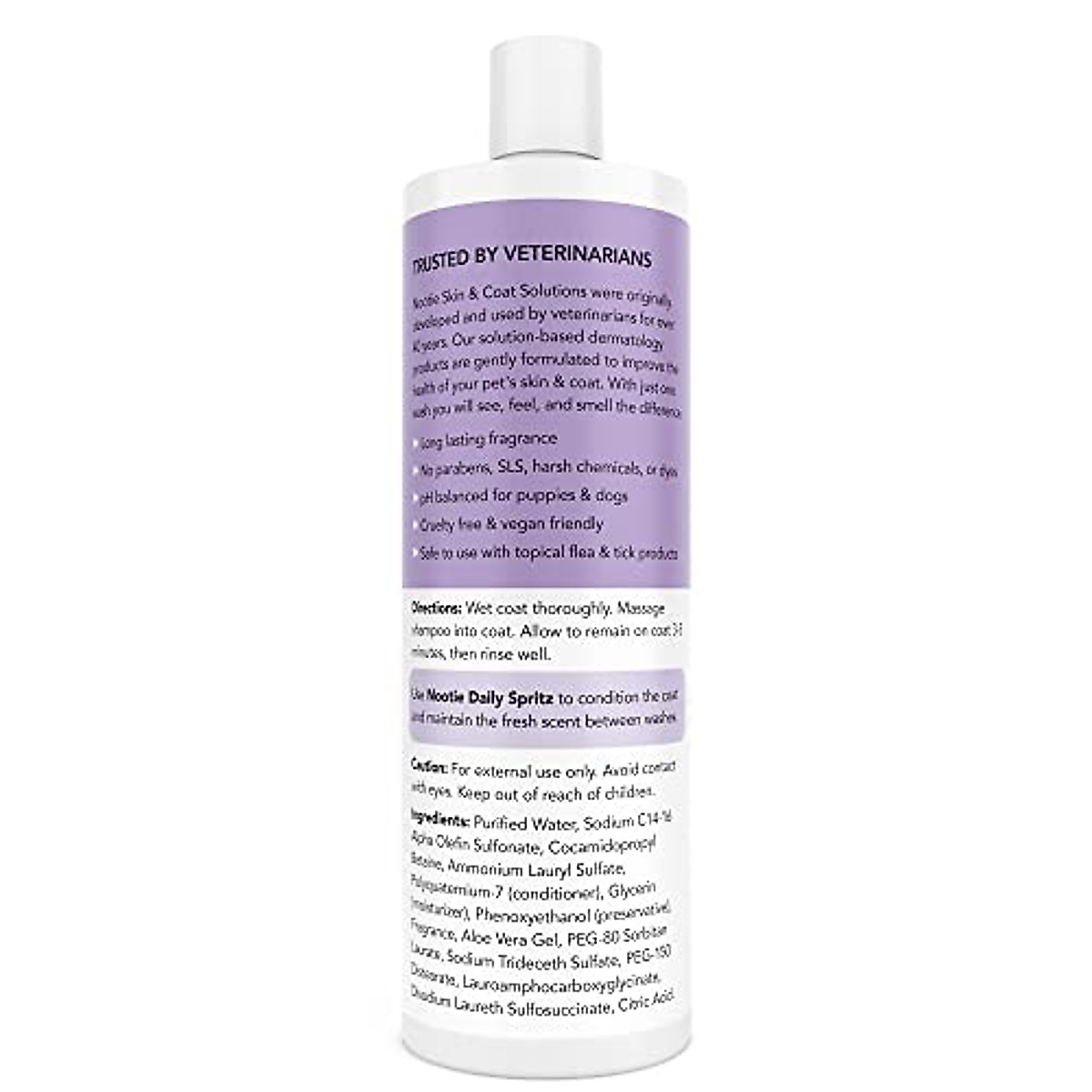 Nootie - Pet Shampoo for Sensitive Skin - Revitalizes Dry Skin & Coat - Natural Ingredients - Soap, Paraben & Sulfate Free - Cleans & Conditions 16 oz