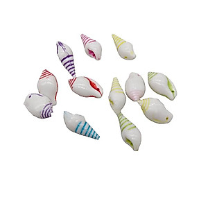 JORCEDI 100 Pcs Mixed Mini Conch Sea Stars Seashells Seahorse Beach Wedding Ornament for Table Scatters Beach Theme Sea Shells Party Decoration Crafts