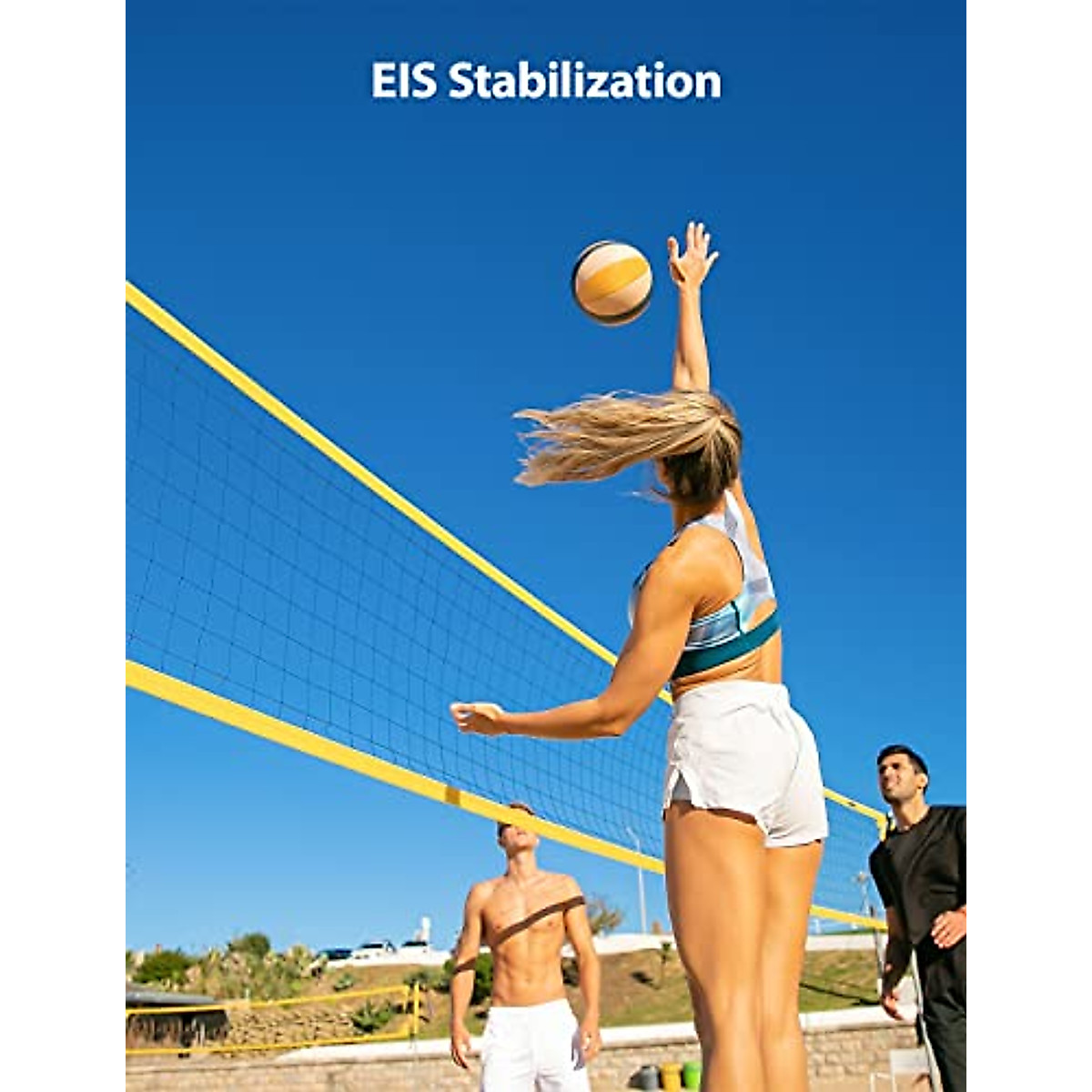 Action Camera 4K - Motorcycle Helmet Underwater WiFi Touch Screen Camera With 60FPS 20MP 8X Zoom Lens EIS Stabilization, include Remote Control, External Microphone, 2*Batteries and Accessories Kit