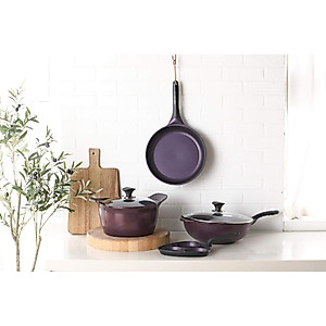 purplechef 10.5" "Perfect Pan Nonstick Frying Pan Omelet Skillet Cookware. INDUCTION COMPATIBLE
