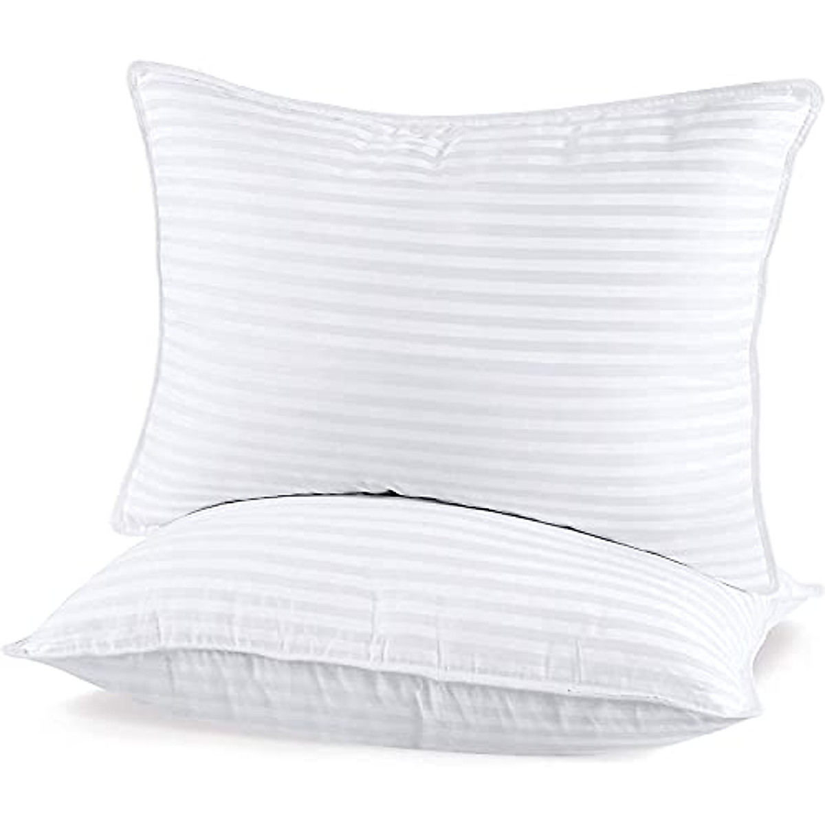 Utopia Bedding 1 Queen Quilted Fitted Mattress Pad with 2 Pack Queen Bed Pillows for Sleeping