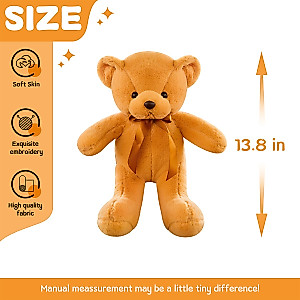VYUSIT Teddy Bear Stuffed Animals 12“ Soft Cuddly Stuffed Plush Teddy Bear Cute Plush Toys for Birthday Christmas New Year Valentine’s Day Wedding Party