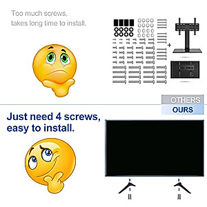 TV Stand Base for Hisense TV Legs, Base Stand for Hisense 32" 43" 50" 55" 58" 60" 65" Smart TV, for 32H4030F3 43R6E3 50R6E3 50A6G 55A6G 55U6G 55H6570G 58R6E3 58H6870 65R6E1, TV Stand Legs for Hisense