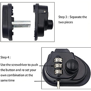 RioRand Trigger Lock 3 Digit Combination Gun Lock Gun Trigger Lock Accessories (5PCS)