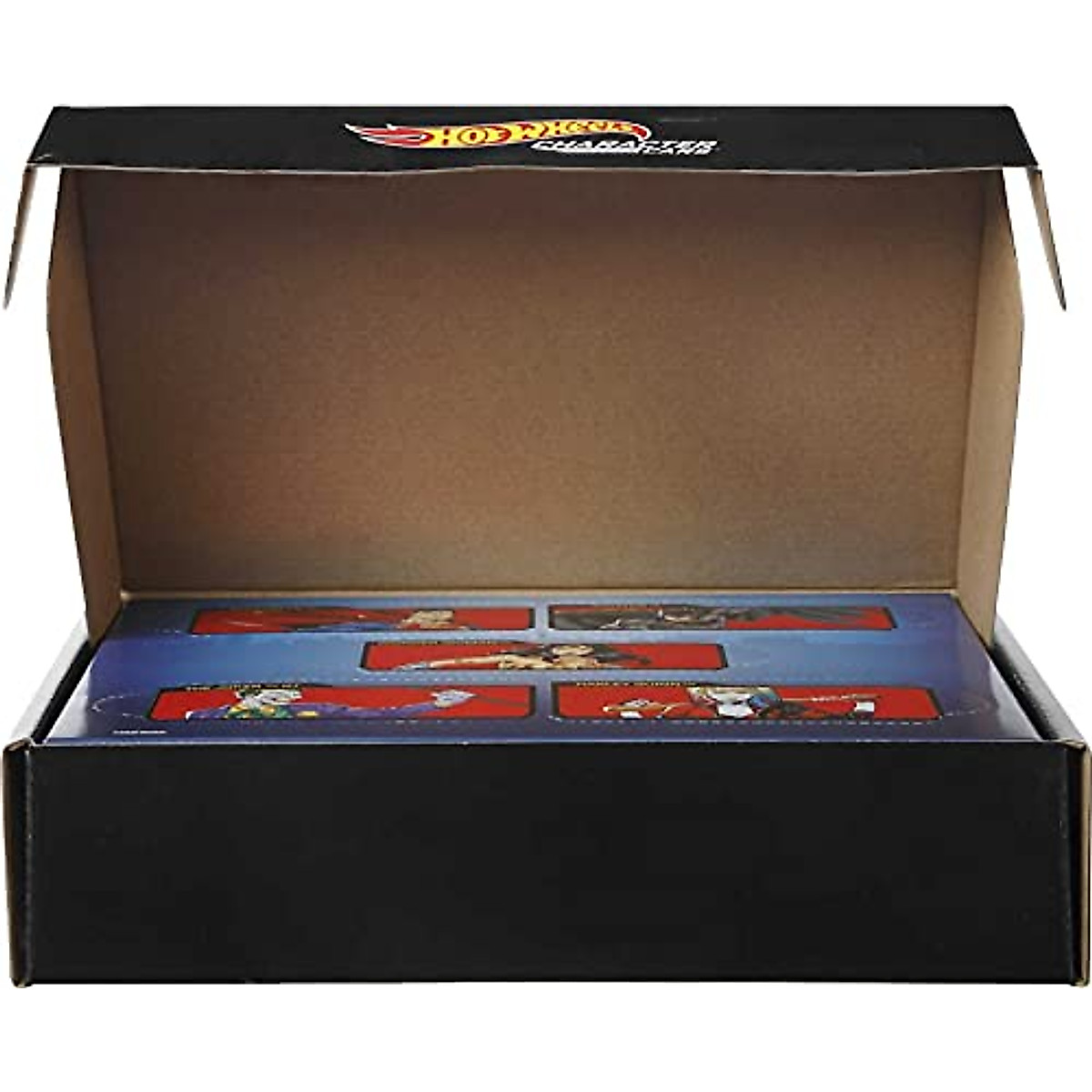 Hot Wheels Dc Toy Character Car 5-Pack in 1:64 Scale: Superman, Batman, Wonder Woman, the Joker Gt & Harley Quinn