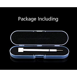 Platinum Electrode, Electrochemistry Electrolytic Analysis Pt Electrodes, Purity 99.99% Platinum Plate Electrode, Coated with PTFE Insoluble Anode for Substance Analysis 1 Pcs (10X10X0.1mm)