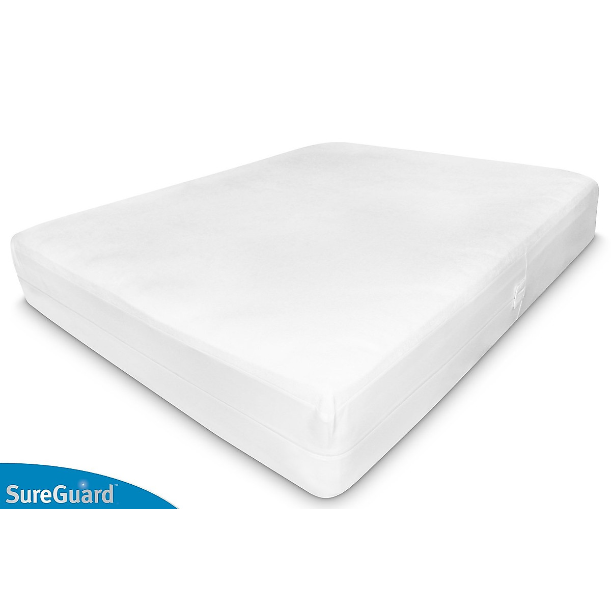 Queen (13-16 in. Deep) SureGuard Mattress Encasement - 100% Waterproof, Bed Bug Proof, Hypoallergenic - Premium Zippered Six-Sided Cover