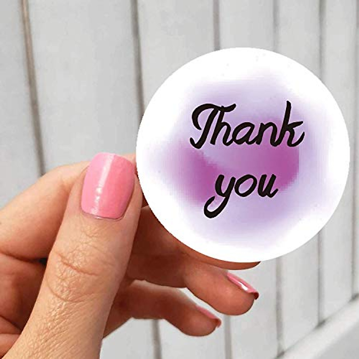 Colorful Thank You Stickers Roll 1.5 Inch Thank You Business Labels for Small Shop Packaging Wedding Baby Shower Gifts Bags Envolope Seals 500 Pcs
