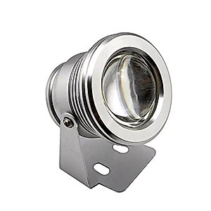 TWXG Waterproof IP68 Pool Light LED 12V/24V Underwater Light Spot Light for Swimming Pool Fountains Pond Water Garden Aquarium Rotatable Landscape Light,10W
