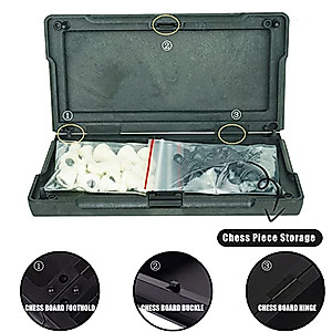 KOKOSUN Travel Magnetic Mini Chess Set-6.5'', Folding Chess Board Game, Educational Toys/Gift for Adults and Kids (Mini Set -Black Pieces)