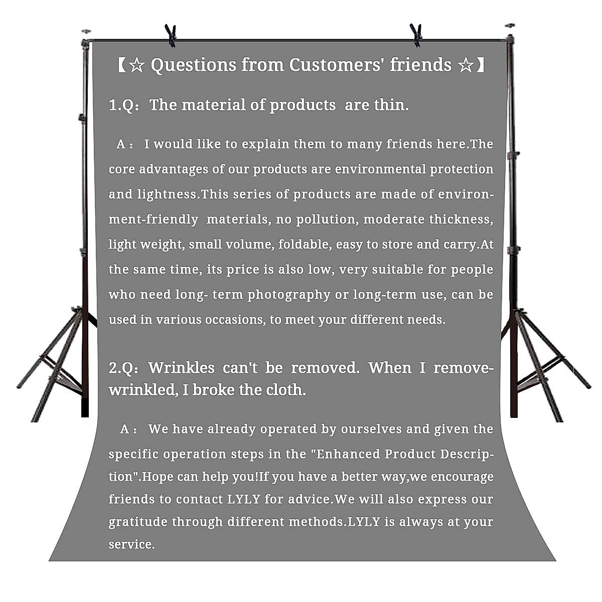 LYLYCTY 5x7ft Photography Studio Non-Woven Backdrop Gray Backdrop Solid Color Backdrop Simple Background LY076