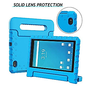 LTROP Onn 7 Inch Tablet Case, Surf Onn 7 Tablet Case, Shockproof Handle Stand Child Proof Case for Walmart Onn 7" Tablet Android 2020/2019 (Model: 100005206/100015685) - Blue