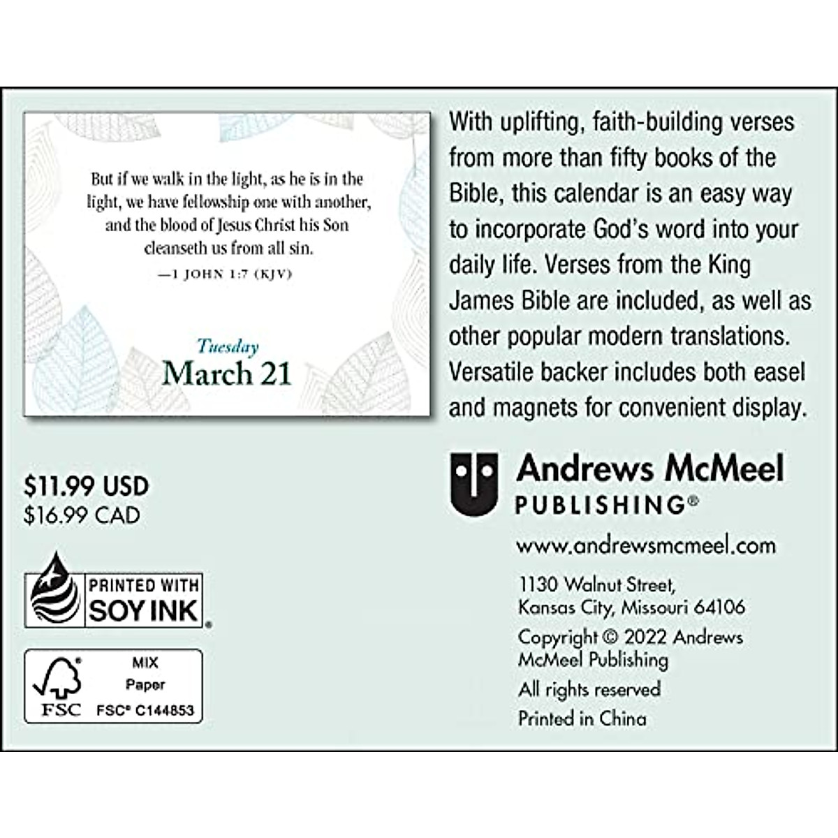 Bible Verse-a-Day 2023 Mini Day-to-Day Calendar