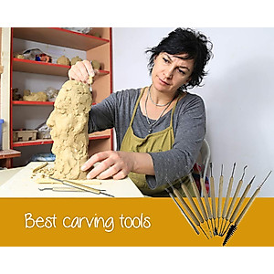 Halloween Pumpkin Carving Tool Kit – Heavy Duty Knife Sets Jack-O-Lantern Halloween Sculpting, Decorating Carve for Kids & Adults, 11 Double Sided Pieces with 21 Tools