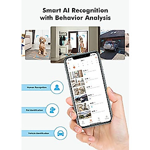 Dzees Security Cameras Wireless Outdoor - Spotlight & Siren, 1080P Battery Powered WiFi Cameras for Home Security, AI Motion Detection, Color Night Vision, 2-Way Talk, Waterproof, SD/Cloud