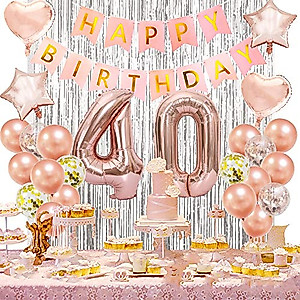 40th Birthday Decorations For Women 40th Birthday Balloons 40th Birthday Party Decorations