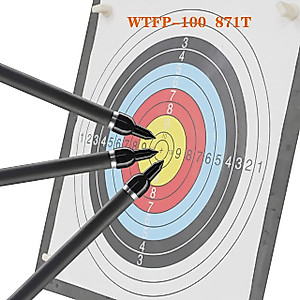 Wisdom 100 Grain Archery Bullet Field Points 11/32" Bowhunting Arrow Target Practice Tips,24 Pack