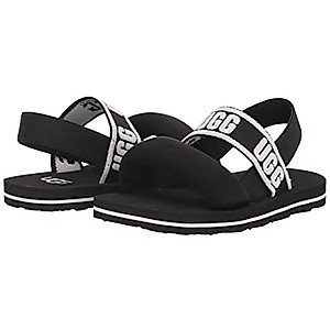 UGG Kids K Zuma Sling Sandal, Black, 7 US Unisex Toddler
