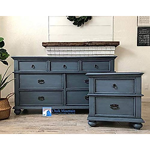 All Natural Furniture Finishing Waxes. Beautifys & Protects Painted & Unfinished Wood 4oz Charcoal Black