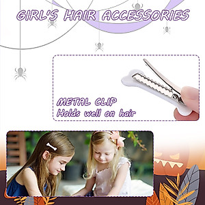 WLLHYF 4 Pack White Bone Hair Clips Goth Barrettes Halloween Vivid Dog Bones Hairpins Alligator Side Band Clips Cosplay Costume Hair Accessories for Women Girl Pebbles Party Christmas