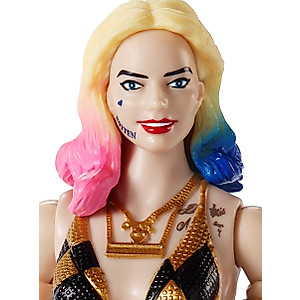 Mattel DC Comics Multiverse Suicide Squad Action Figure, Harley Quinn Collectible Toy with Ultimate Croc Build-A-Parts, Signature Look