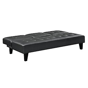 DHP Madison CupHolder Futon in Black